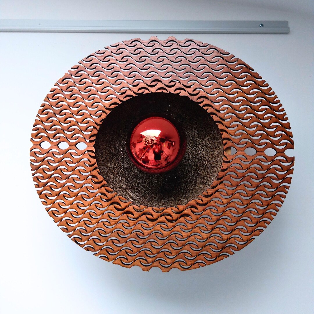 Luminous Cardboard Wall Light, Modern Oval Wall Light, Designer Wall ...