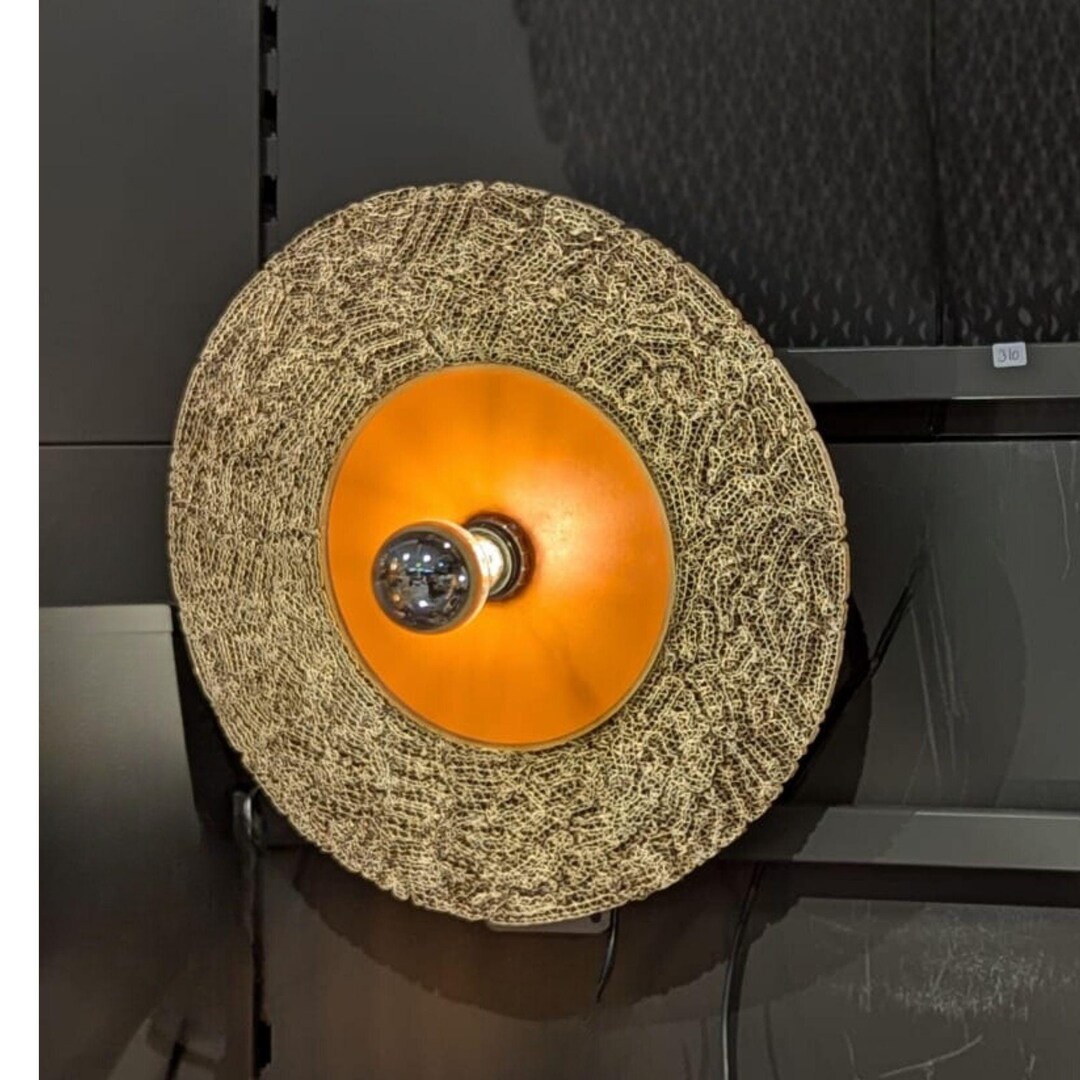 Luminous Cardboard Wall Light, Modern Round Wall Light, Designer Wall ...