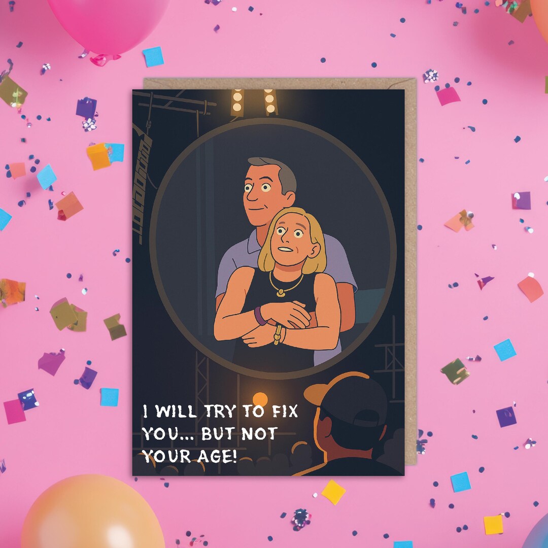 Coldplay Concert Birthday Card | Funny Cheating Meme - Etsy