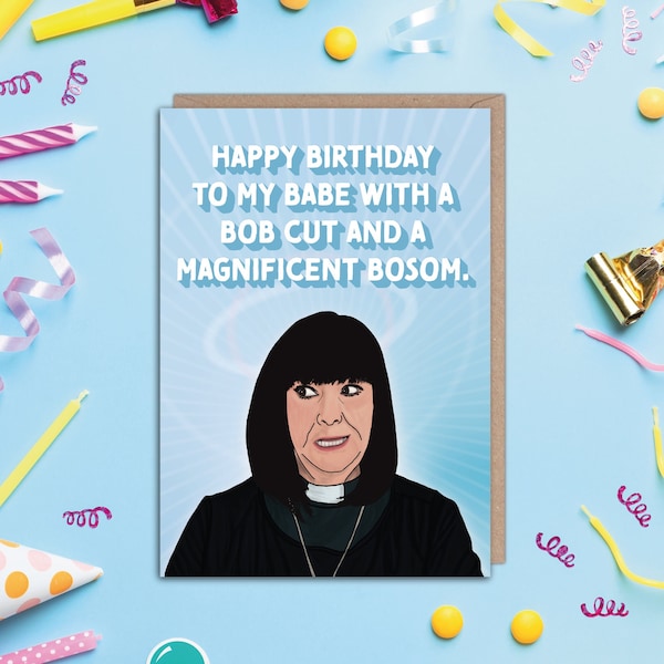 Funny Vicar Birthday - Etsy