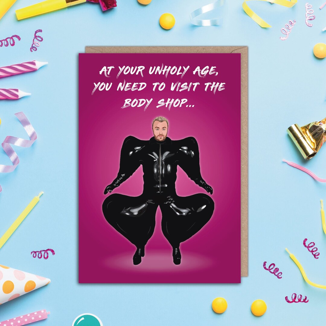 Funny Sam Smith Birthday Card | Brit Awards Outfit - Etsy Australia