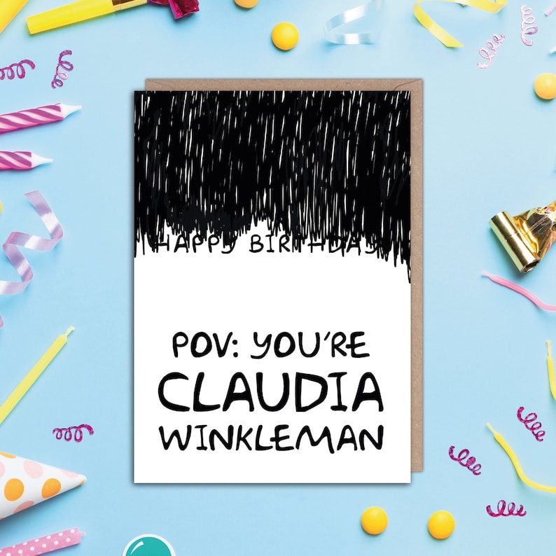 Claudia Winkleman Birthday Card Traitors Birthday Card - Etsy