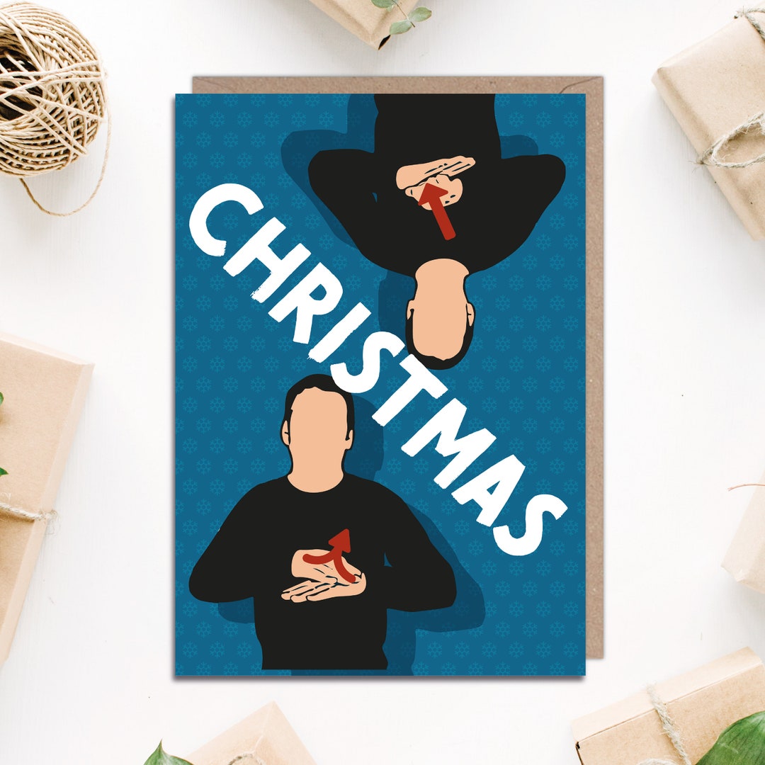 British Sign Language Christmas BSL Card Funny Christmas Card Card for ...