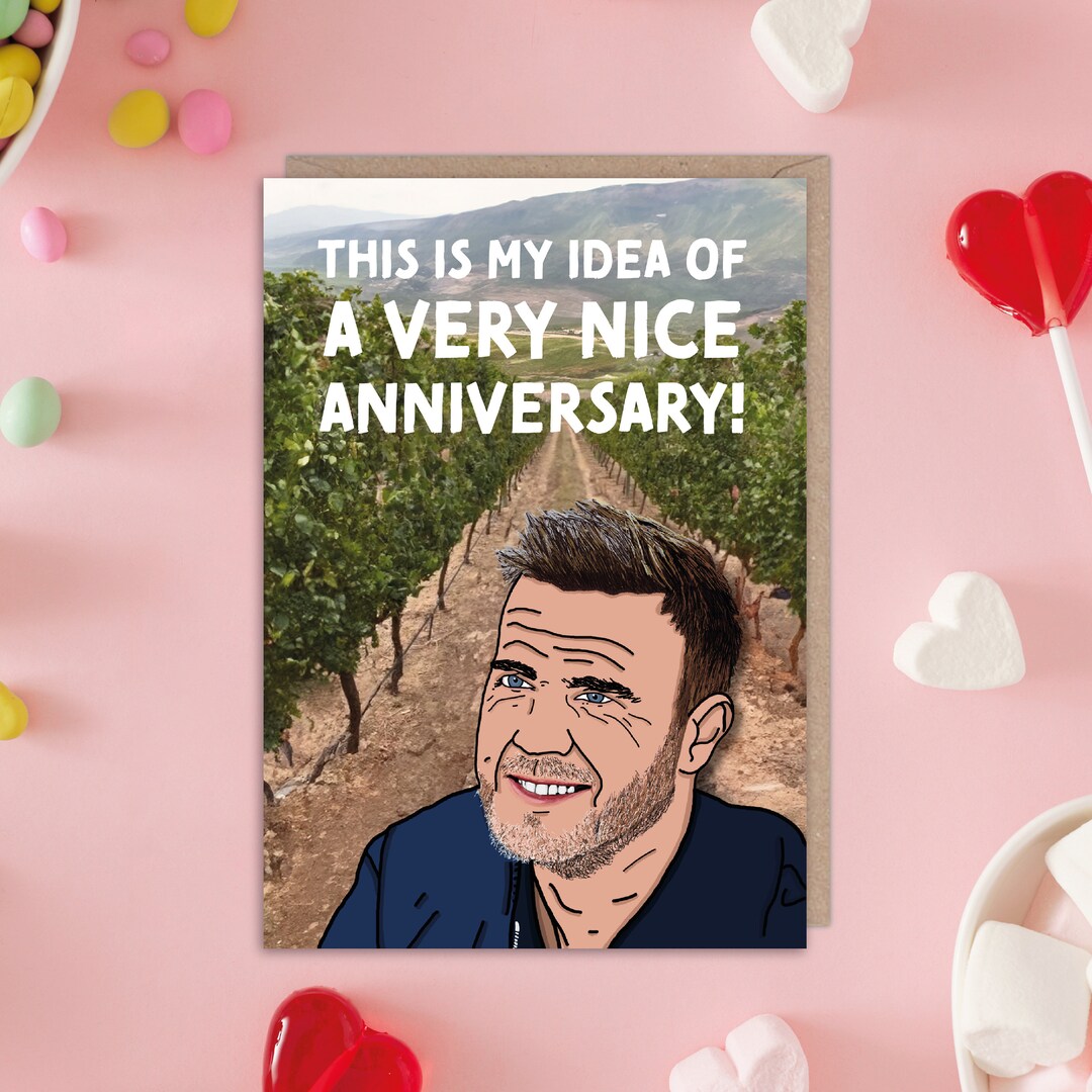 Gary Barlow Nice Day Out Anniversary Card | Take That | Greatest Day ...