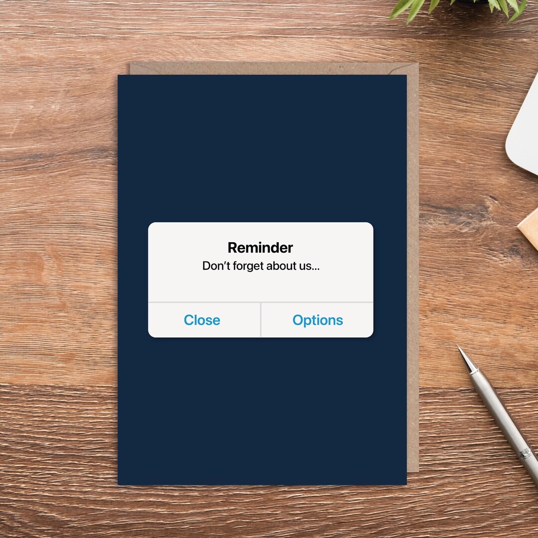 IPhone Reminder Card Leaving Card Funny Leaving Card Retirement Card ...