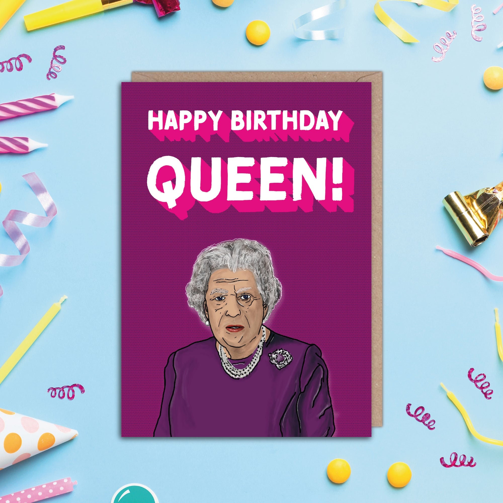 Happy Birthday Queen Birthday Card - Etsy