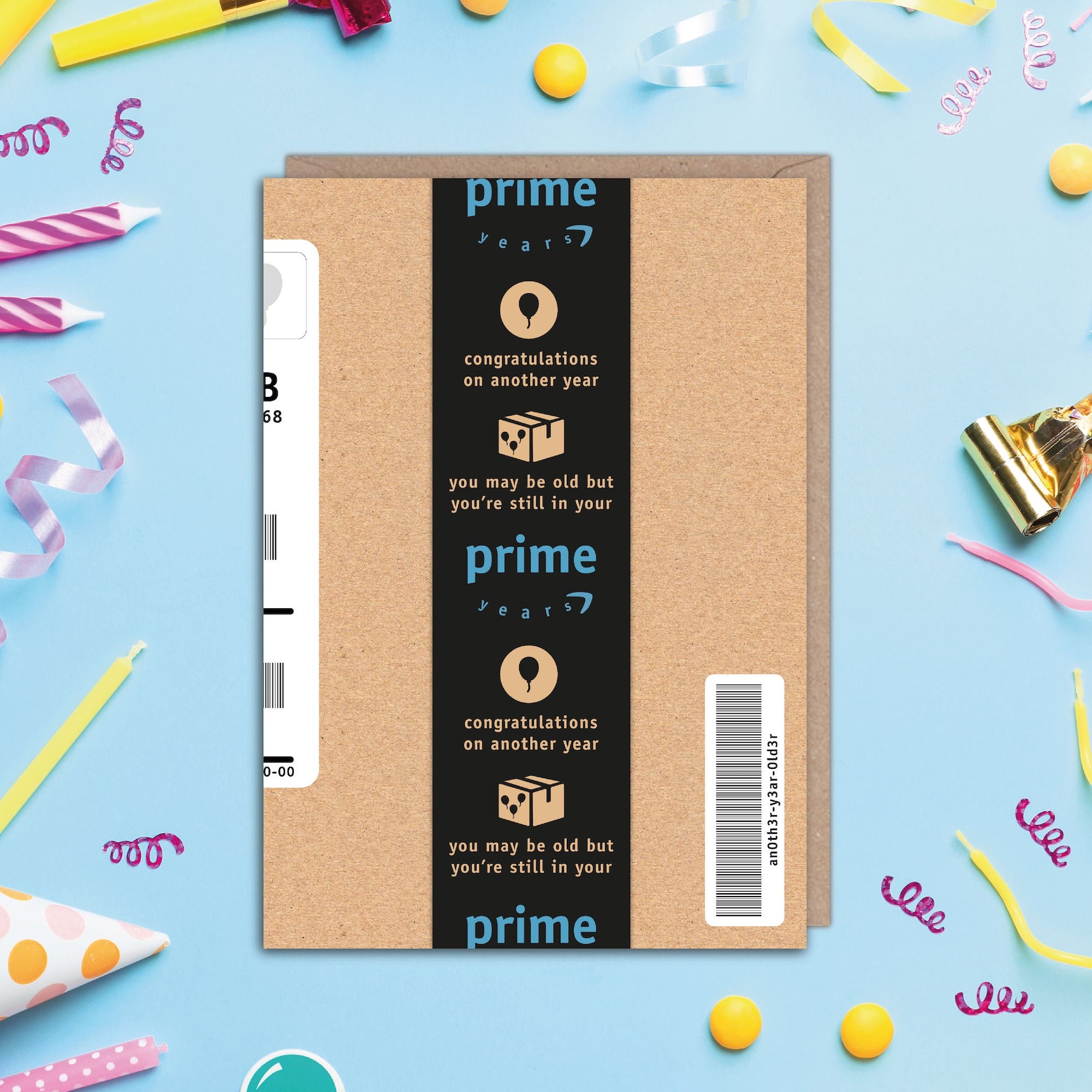 Amazon Prime Years Birthday Card Funny Birthday Card Amazon Prime Card ...