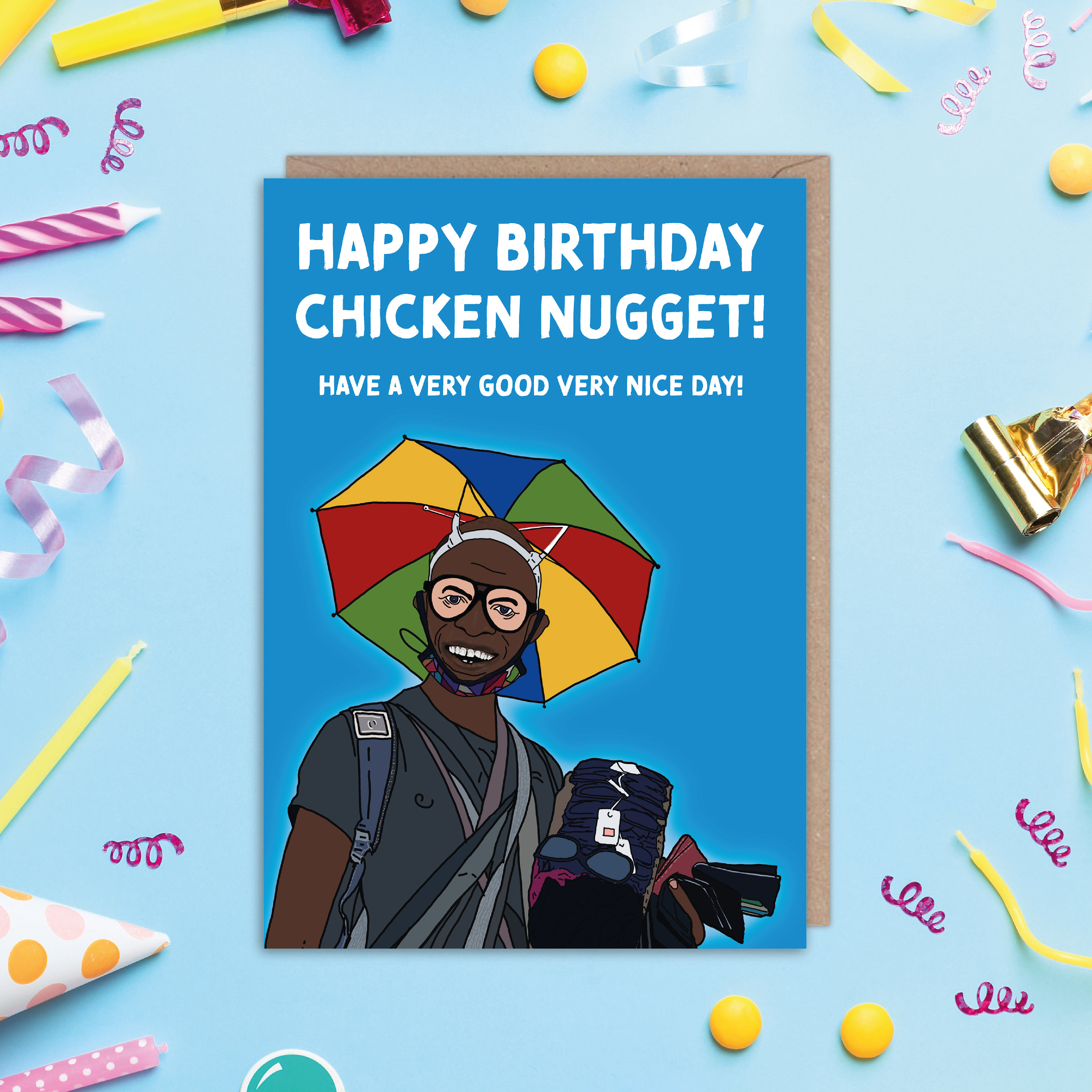 Chicken Nugget Birthday Card | Funny Tiktok Fan Art - Etsy
