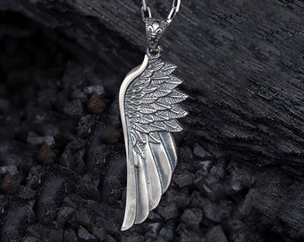 Angel Wing Necklace Mens - Etsy