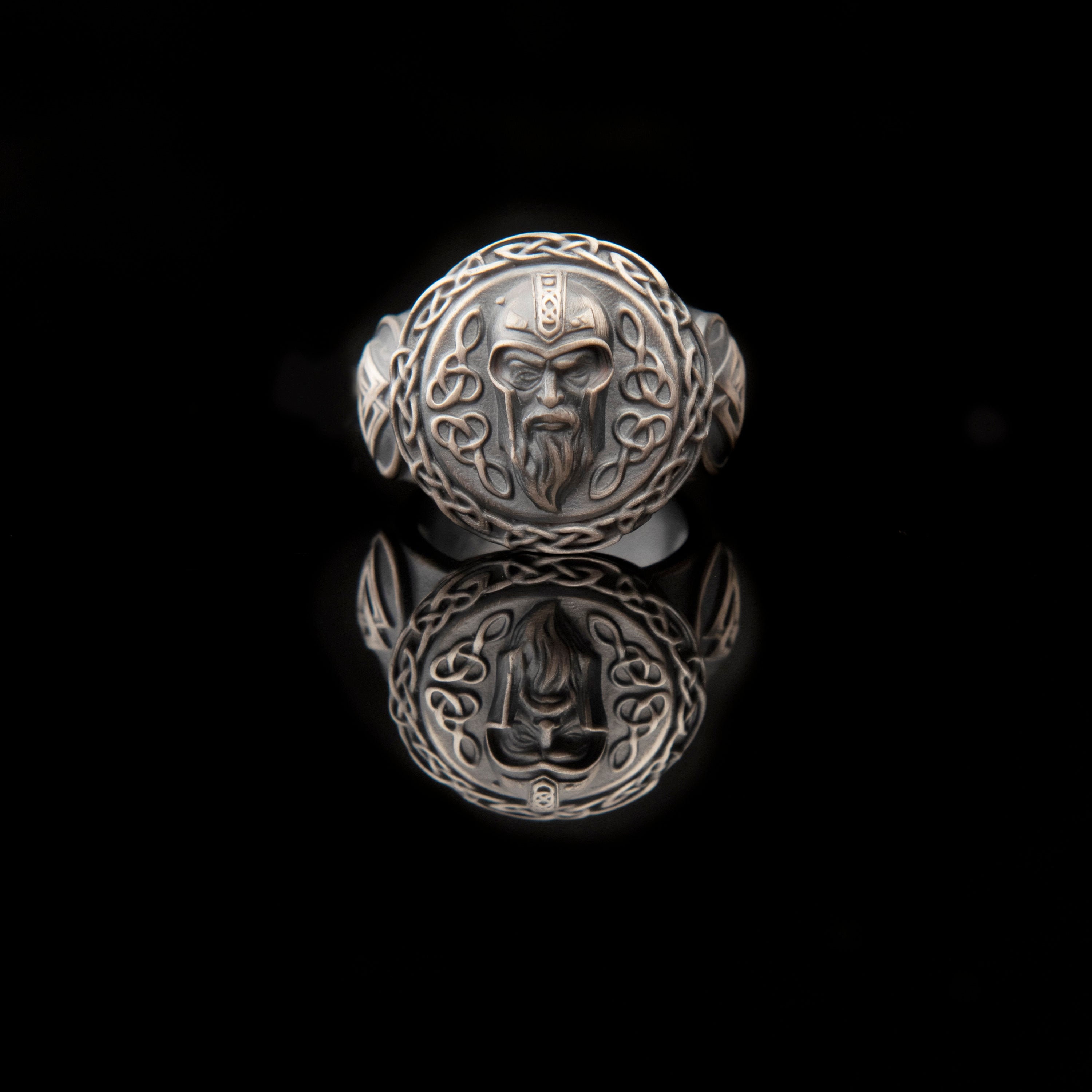 Viking God Odin Silver Men's Ring Scandinavian Oxidized - Etsy UK