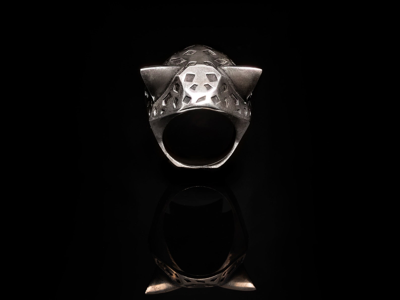 Silver Tiger Ring Solid Silver Tiger Ring Mens Tiger Ring | Etsy