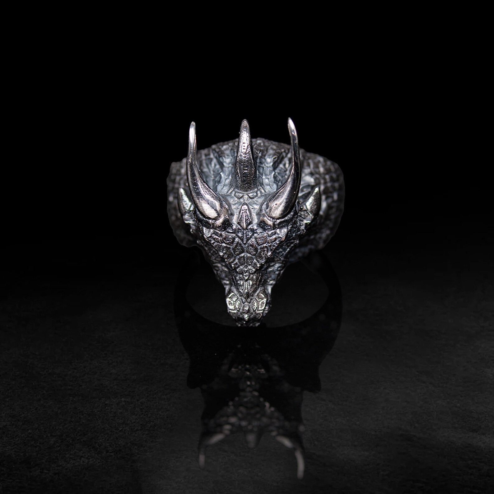 Mens Silver Dragon Rings at Edward Padgett blog