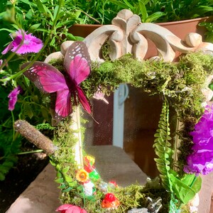 Small Nature Fairy Mirror, Fairy Mushroom Mirror, Whimsical Fae Mirror ...