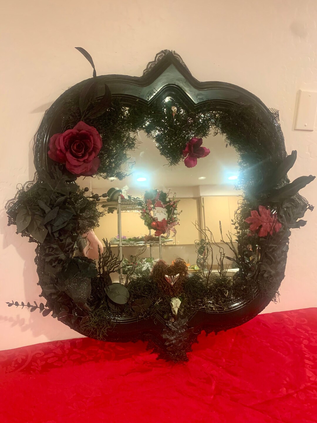 Romantic Goth Fantasy Mirror, Raven Mirror, Dark Fantasy Mirror ...