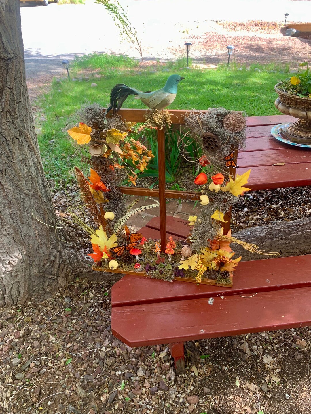 Rustic Farmhouse Window Mirror, Country Farmhouse Window Nature Mirror ...