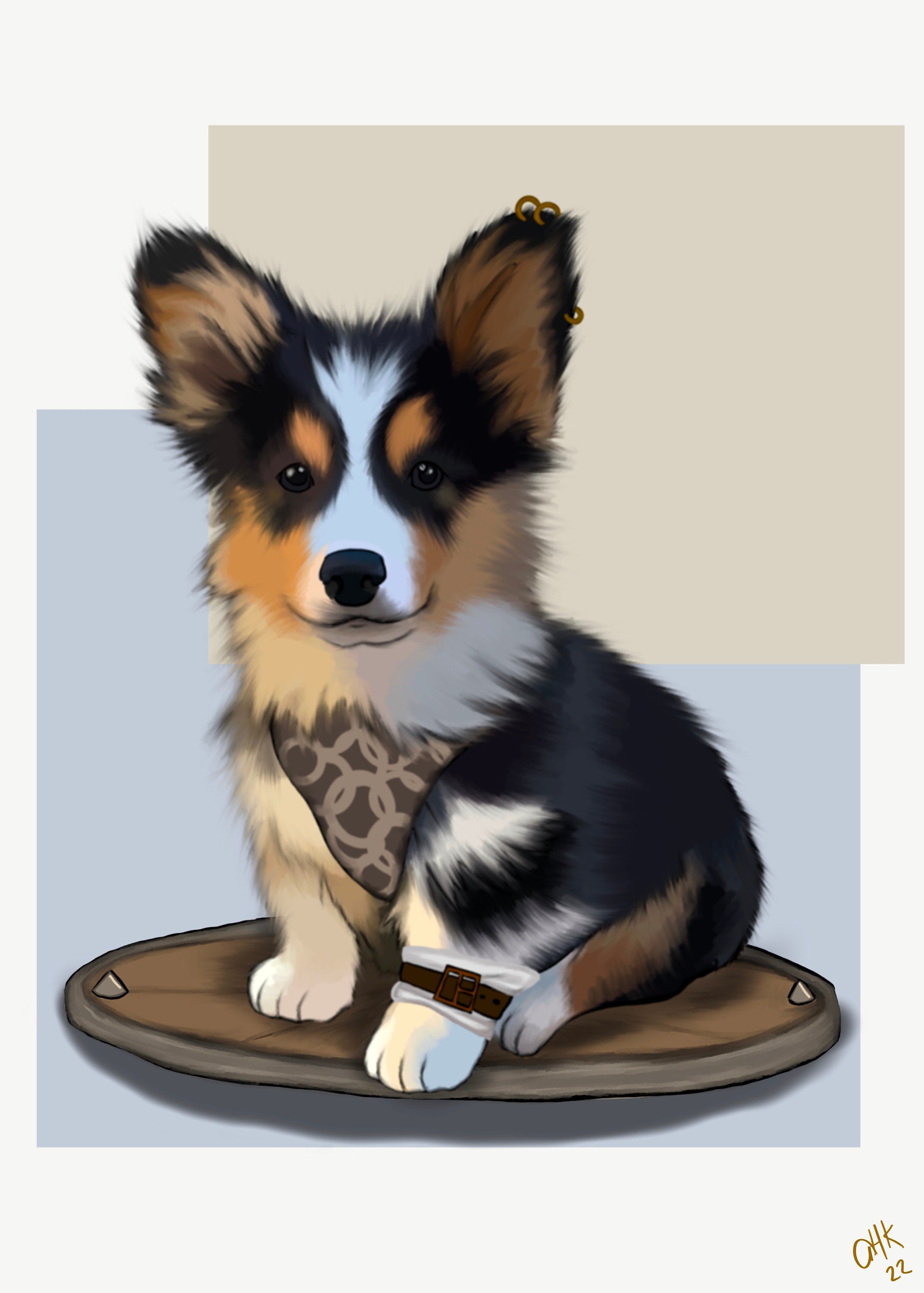 Corgi Squire Dnd Art Fantasy Art Digital Prints Home - Etsy