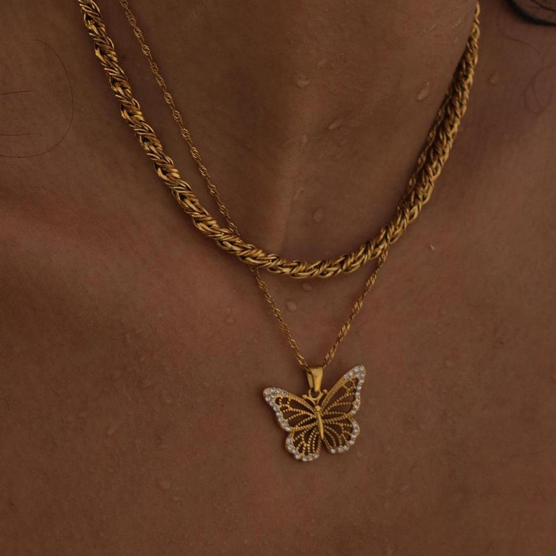 Butterfly Pendant - Etsy