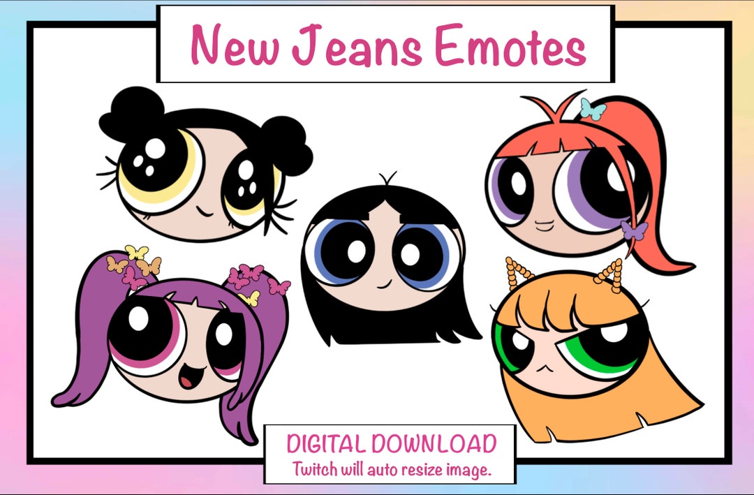 New Jeans Emote for Twitch Streamers, Discord, Youtube Instant Download ...