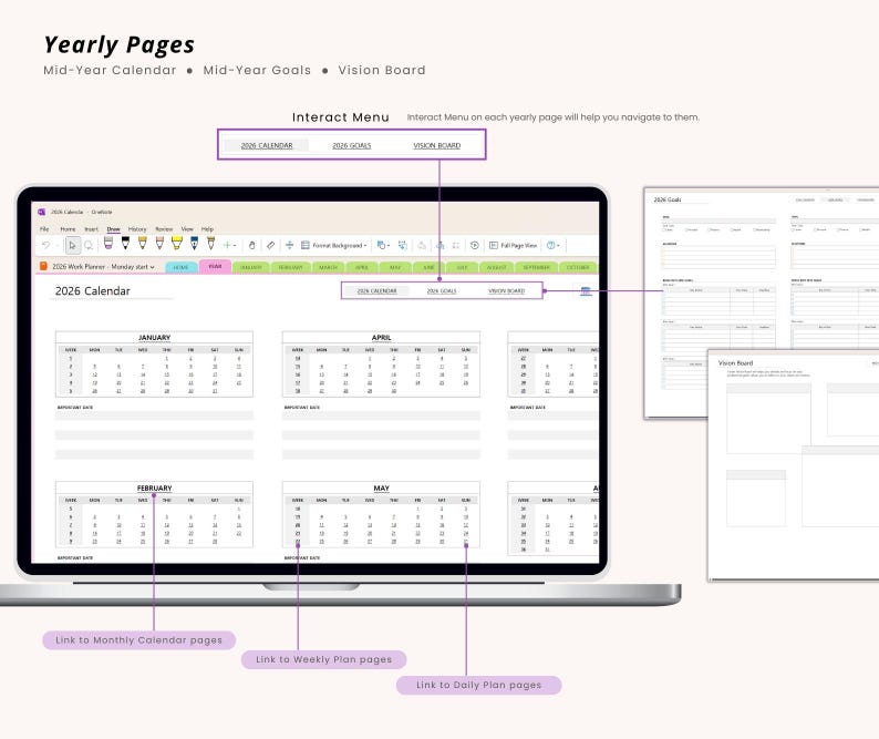 Onenote Work Planner 2026: Professional Templates for Work (digital ...