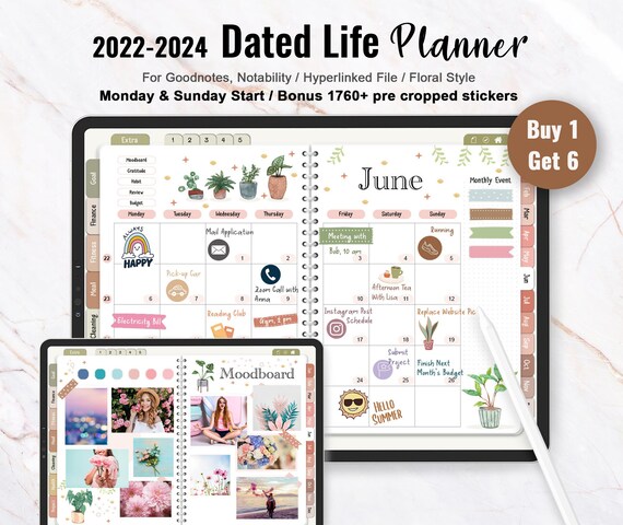 Calendars & Planners Paper & Party Supplies Digital Planning 2022 2023 ...