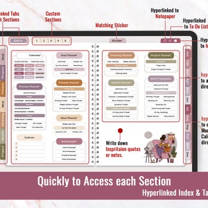Undated Life Planner, All in One Digital Planner, Undated Digital ...