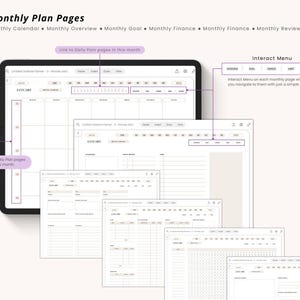 Undated Onenote Digital Planner: Hyperlinked, Reusable, for Ipad ...