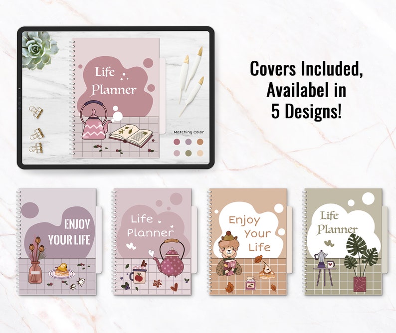 Undated Life Planner All in One Digital Planner Undated | Etsy