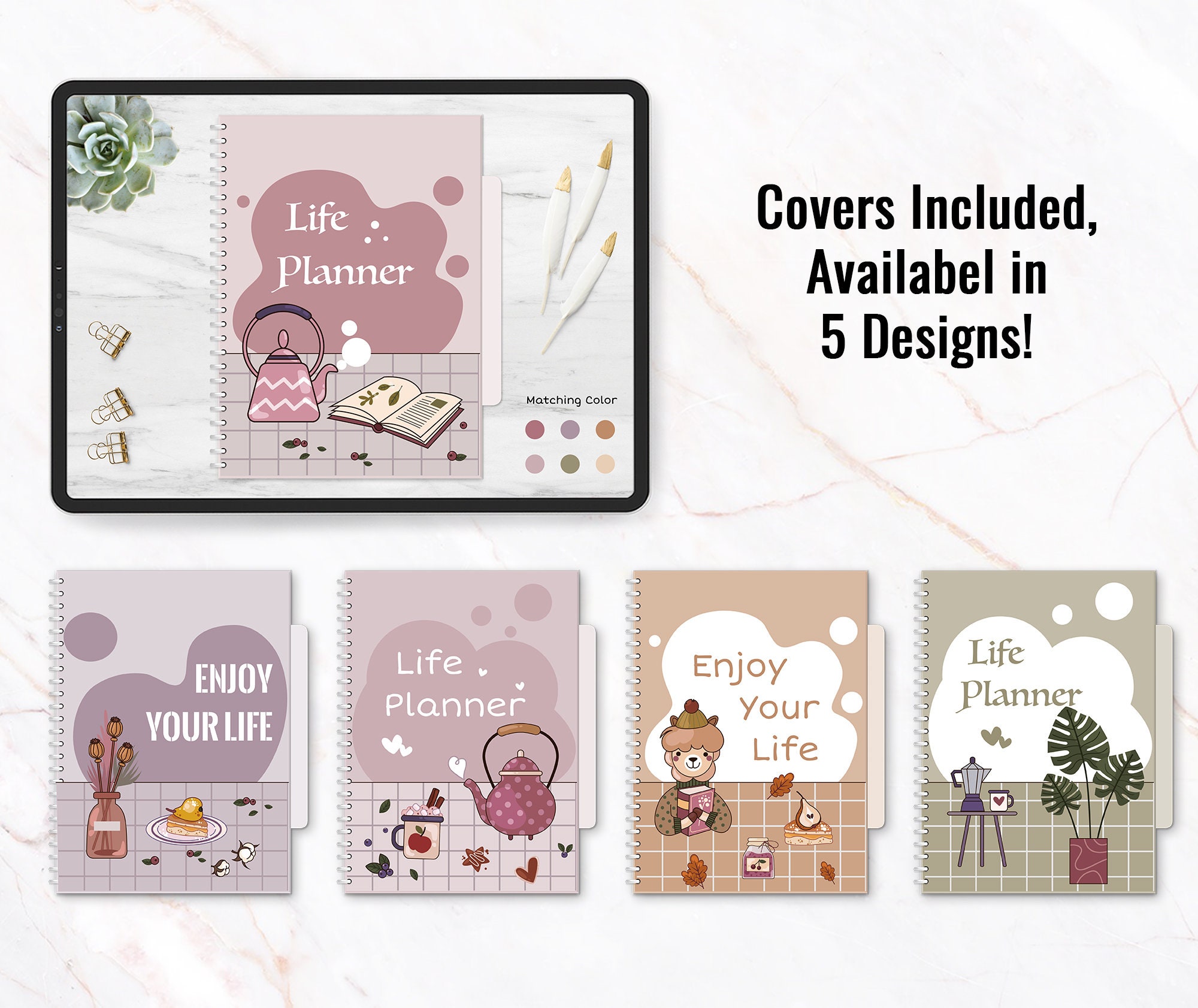 Undated Life Planner All in One Digital Planner Undated - Etsy