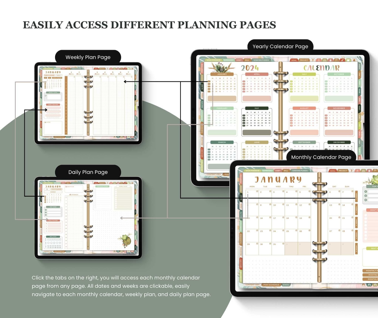 2024 2025 Digital Life Planner, Goodnotes Planner, Weekly Planner ...