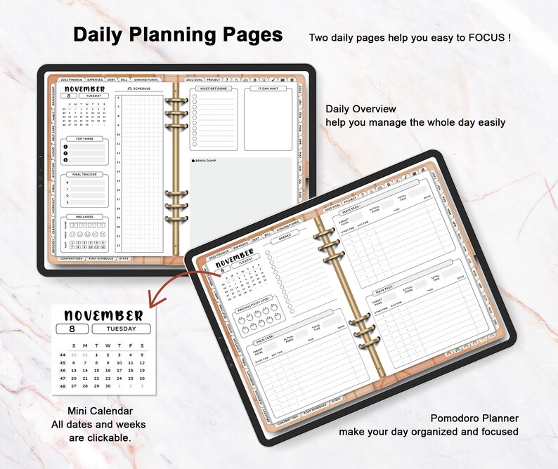 ADHD Digital Planner Adult ADHD Planner ADHD Daily Planner - Etsy