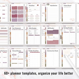 Undated Life Planner, All in One Digital Planner, Undated Digital ...