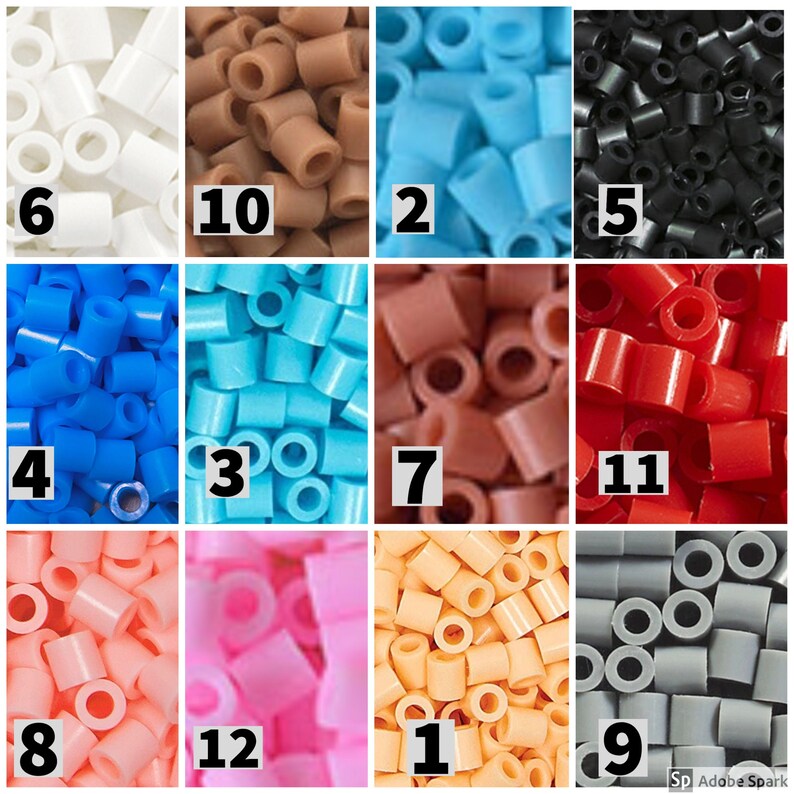 2,000 Perler Beads 5mm MULTIPLE COLORS - Etsy