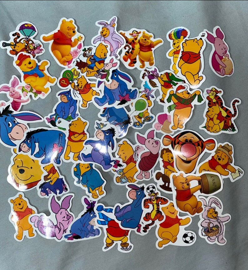 40 Winnie the Pooh Stickers - Etsy