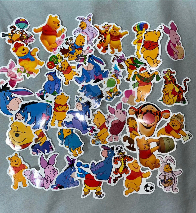 40 Winnie the Pooh Stickers - Etsy