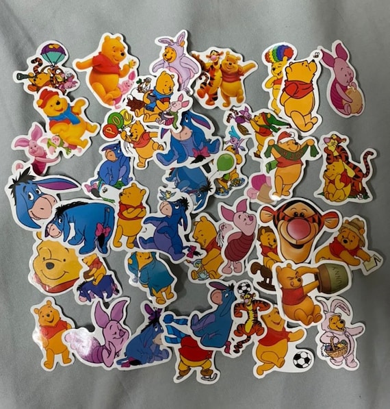 40 Winnie the Pooh Stickers - Etsy