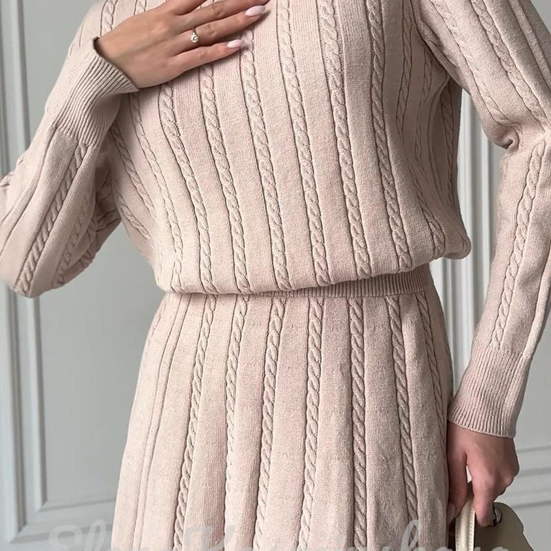 Two Piece Knit Skirt - Etsy