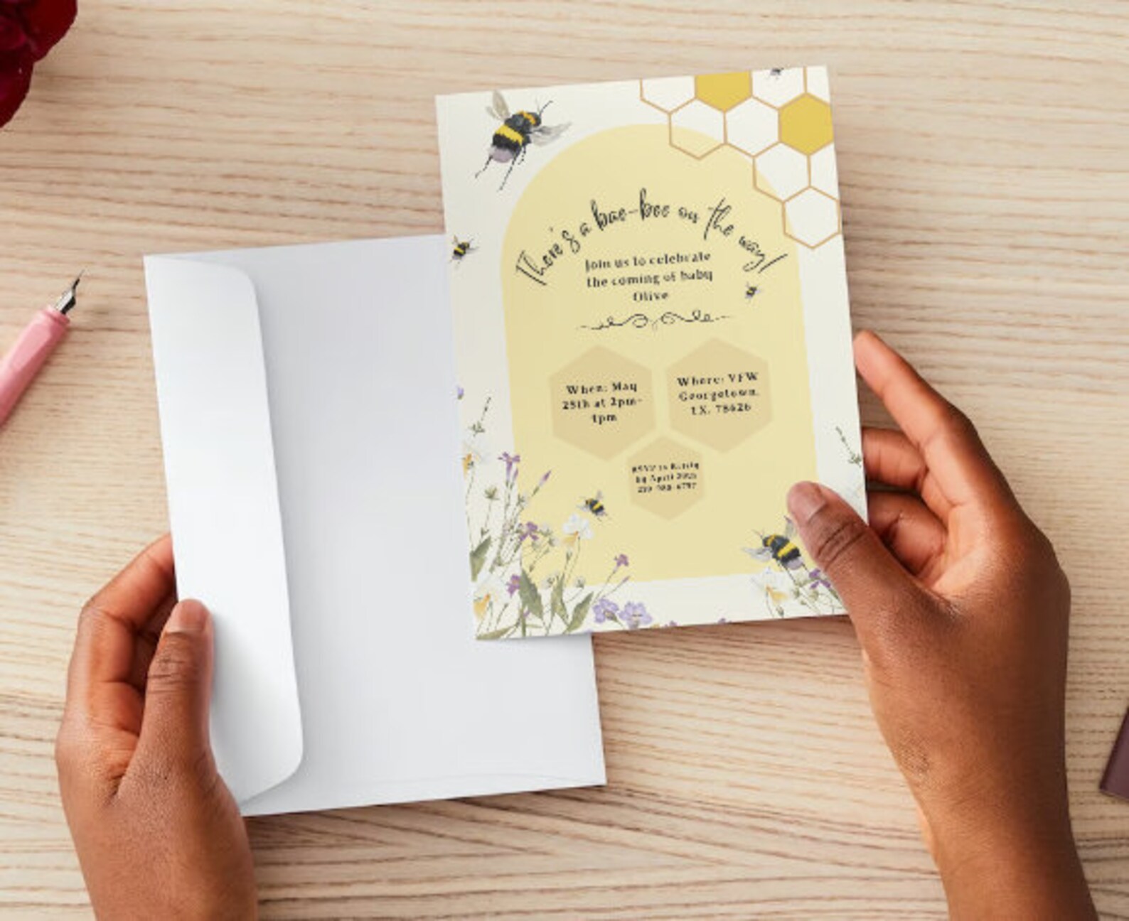 Cute Bumble Bee Baby Shower Invitations - Etsy