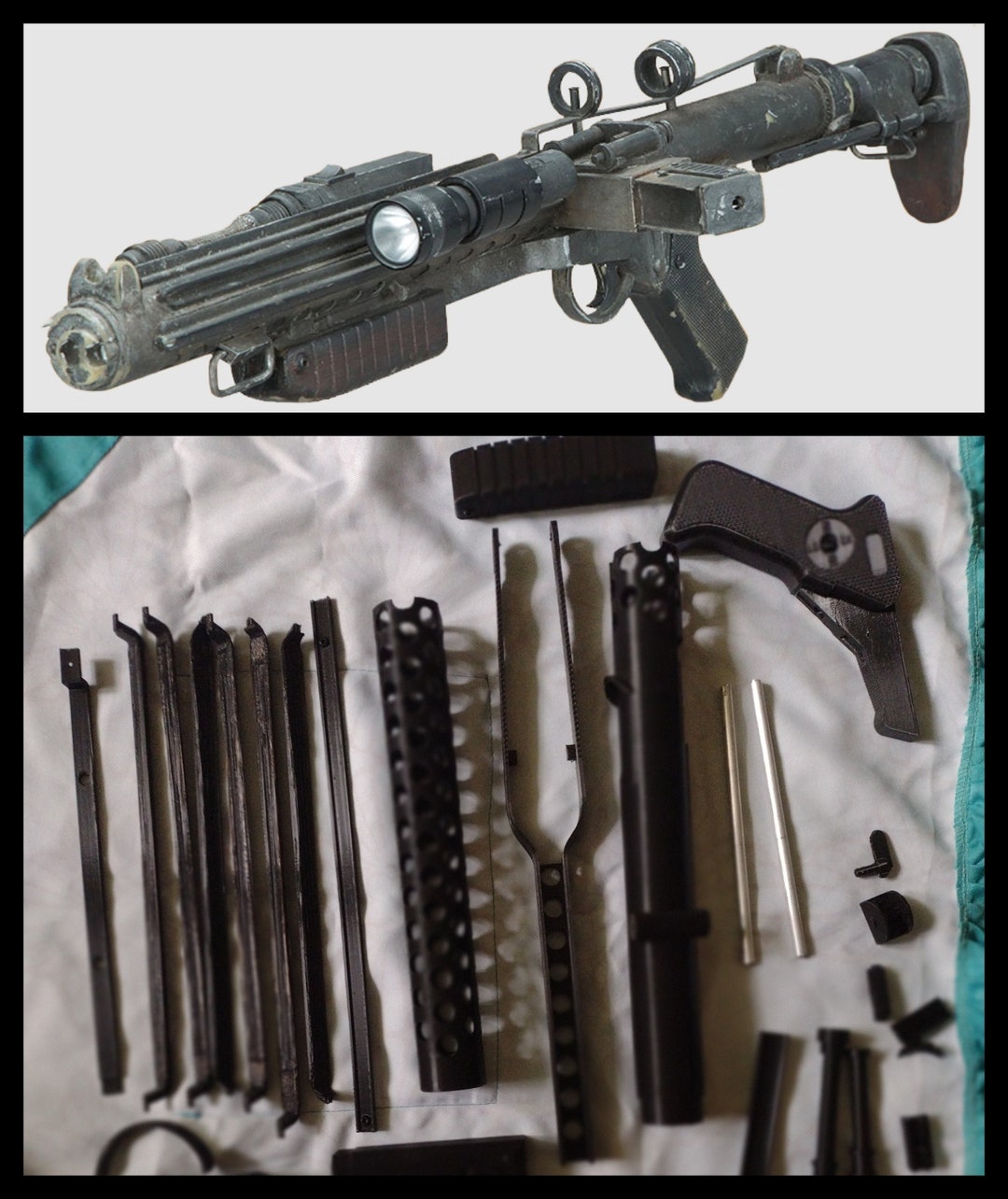 E-10 Blaster Rifle Inspired 3D Print Pieces DIY Raw Print - Etsy Canada