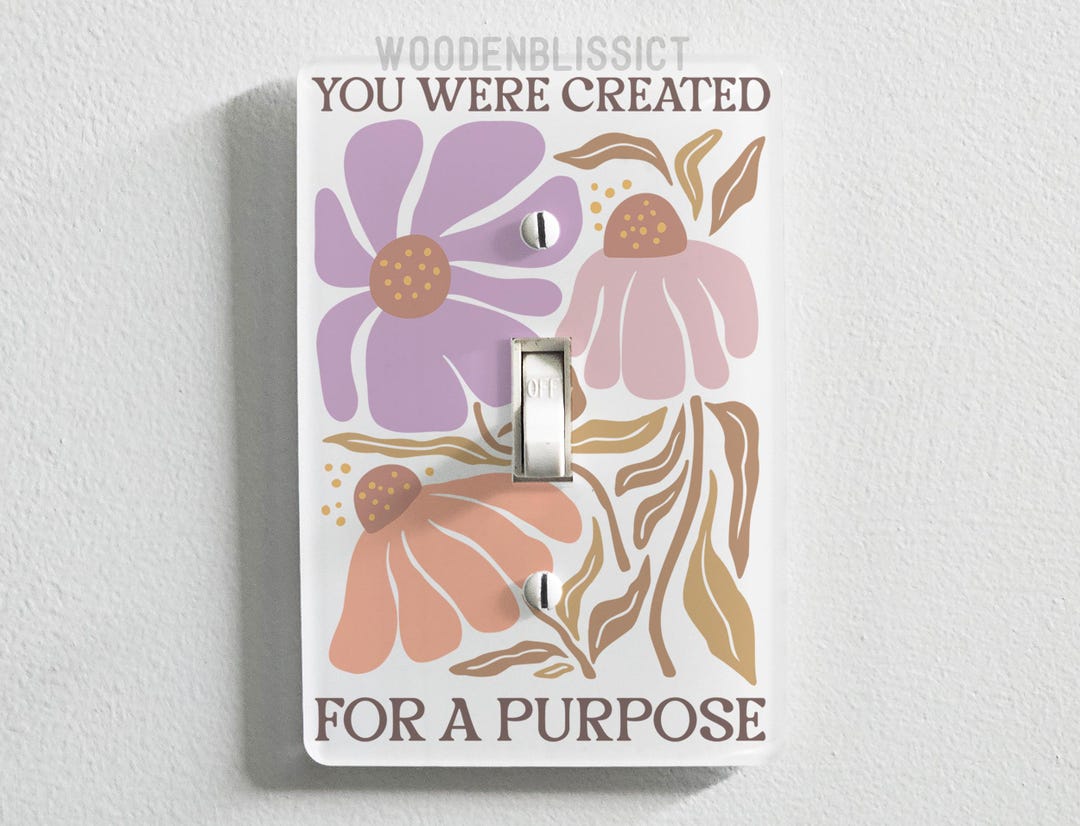 Light Switch Cover Plate, Bathroom Bedroom Decor, House Warming, Home ...