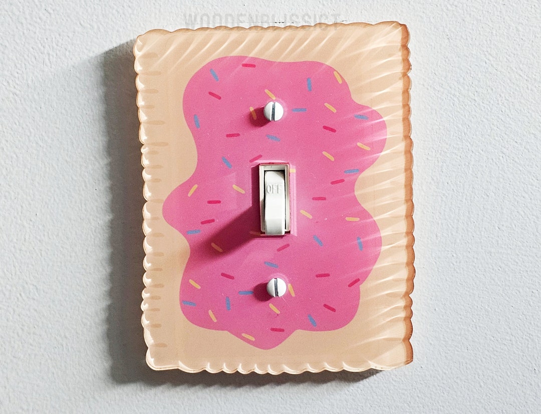 Toaster Breakfast Pastry Light Switch Cover, Laser Cut Acrylic, Home ...