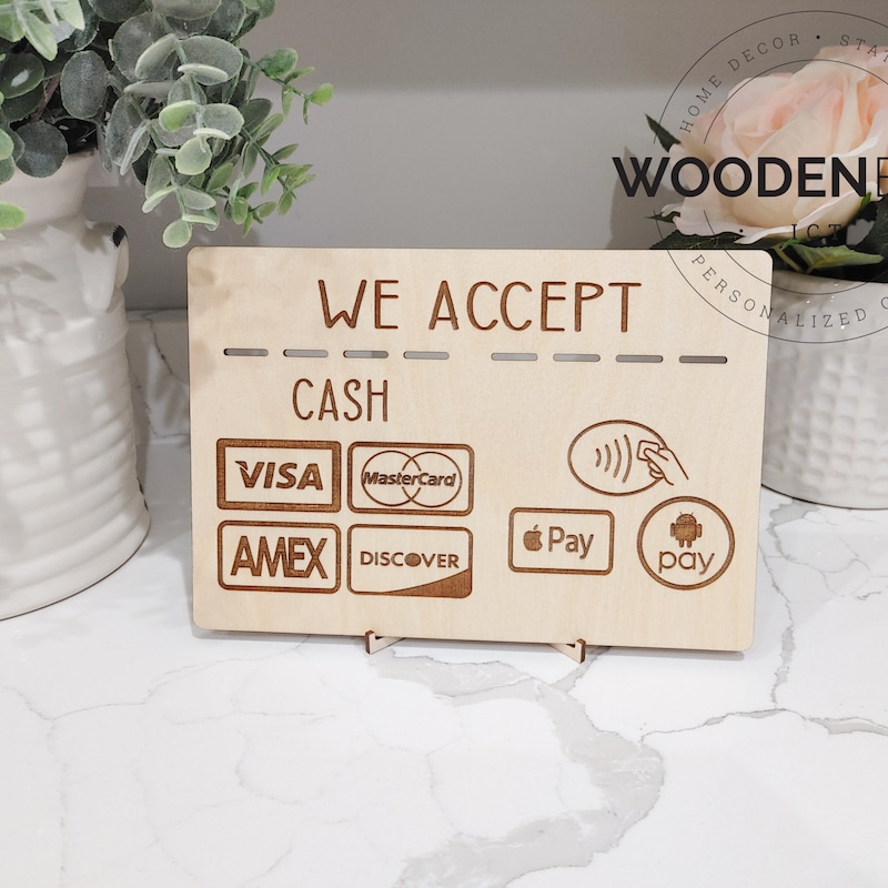 Payments Accepted Sign - Etsy