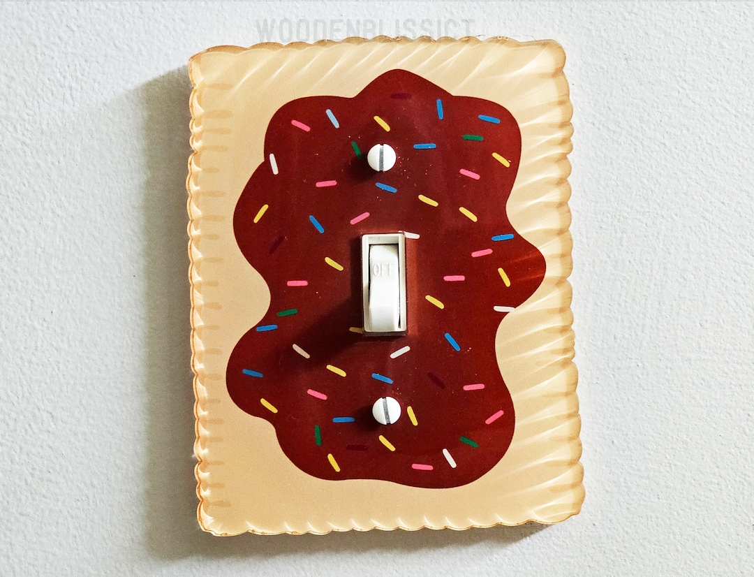 Toaster Pastry Light Switch Cover, Kids Bedroom Decor, Home Decor ...