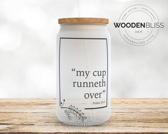 Psalm 23:5 My Cup Runneth Over - Etsy