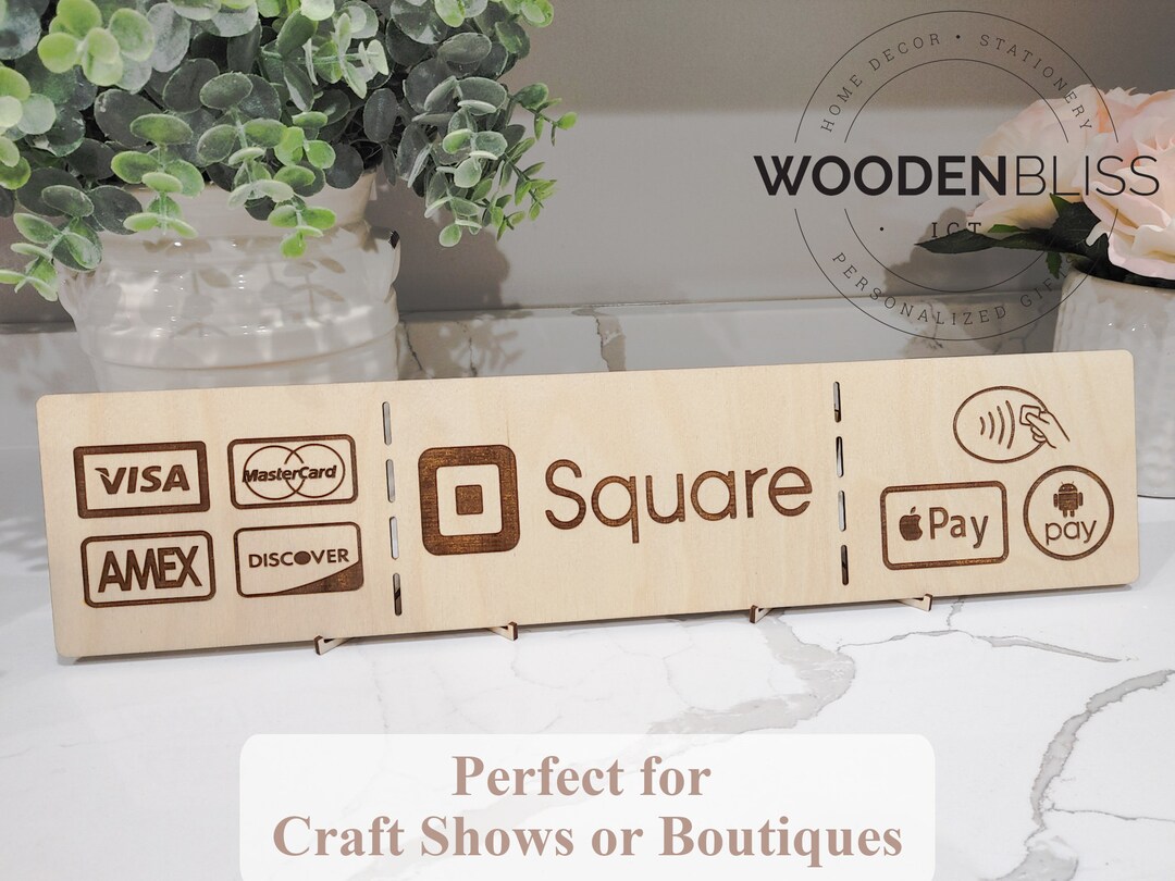 Square Payments Vendor Display Sign Collapsible Stands - Etsy