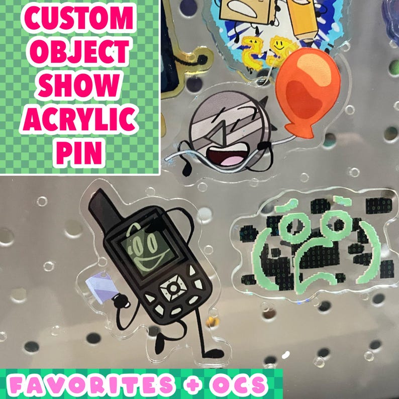 Custom Object Show Acrylic Pin Commissions (ocs & Favorites!!) - Etsy