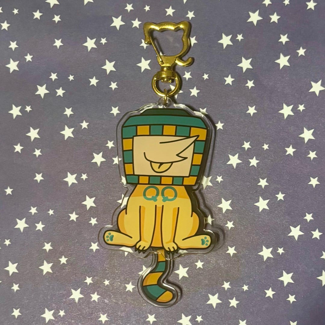 Sphinx Tenna Swinging Tail Keychain - Deltarune - Etsy