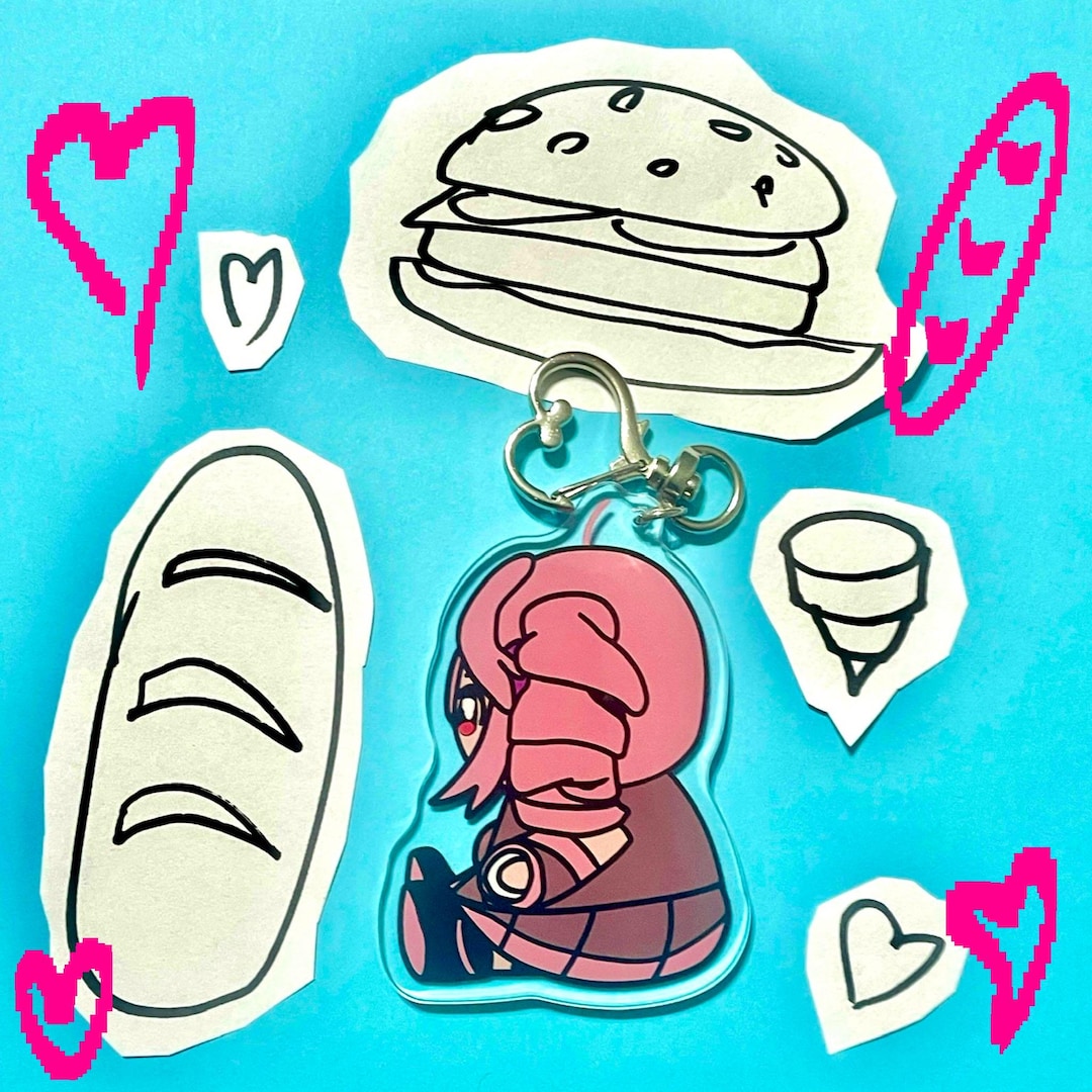 Fat @#! Teto Plush - Utau/synthv/vocaloid Inspired Acrylic Keychain - Etsy