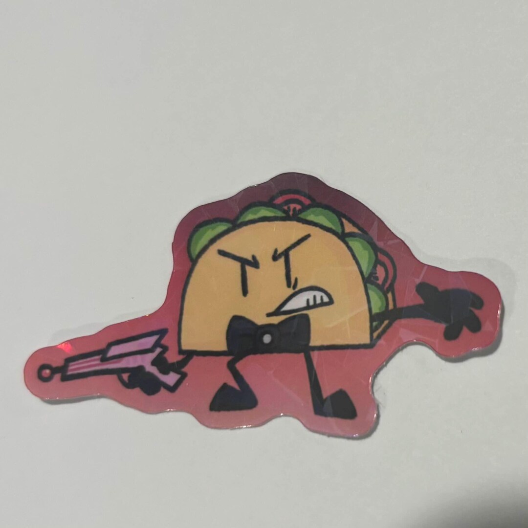 Inanimate Insanity Taco Holographic Sticker! - Etsy
