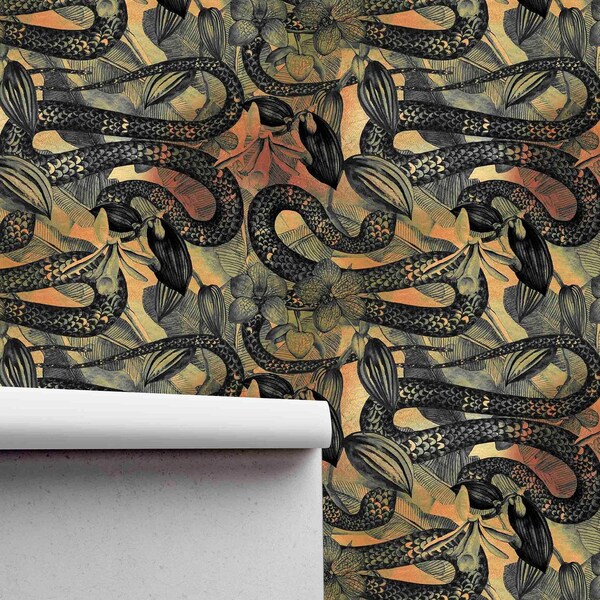 Snake Wallpaper - Etsy