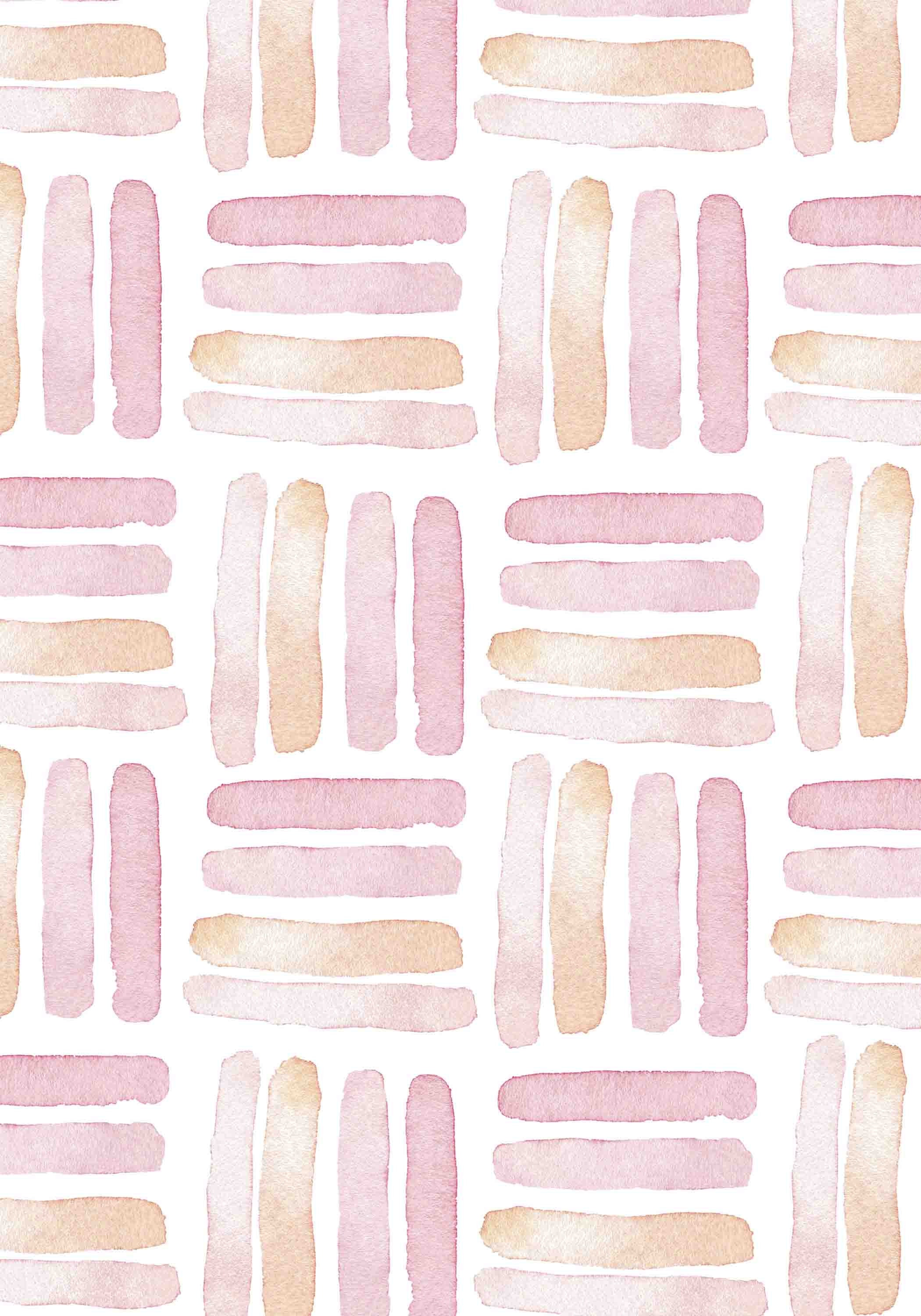 Pink Line Squares Pattern Wallpaper Self Adhesive Pre-pasted - Etsy